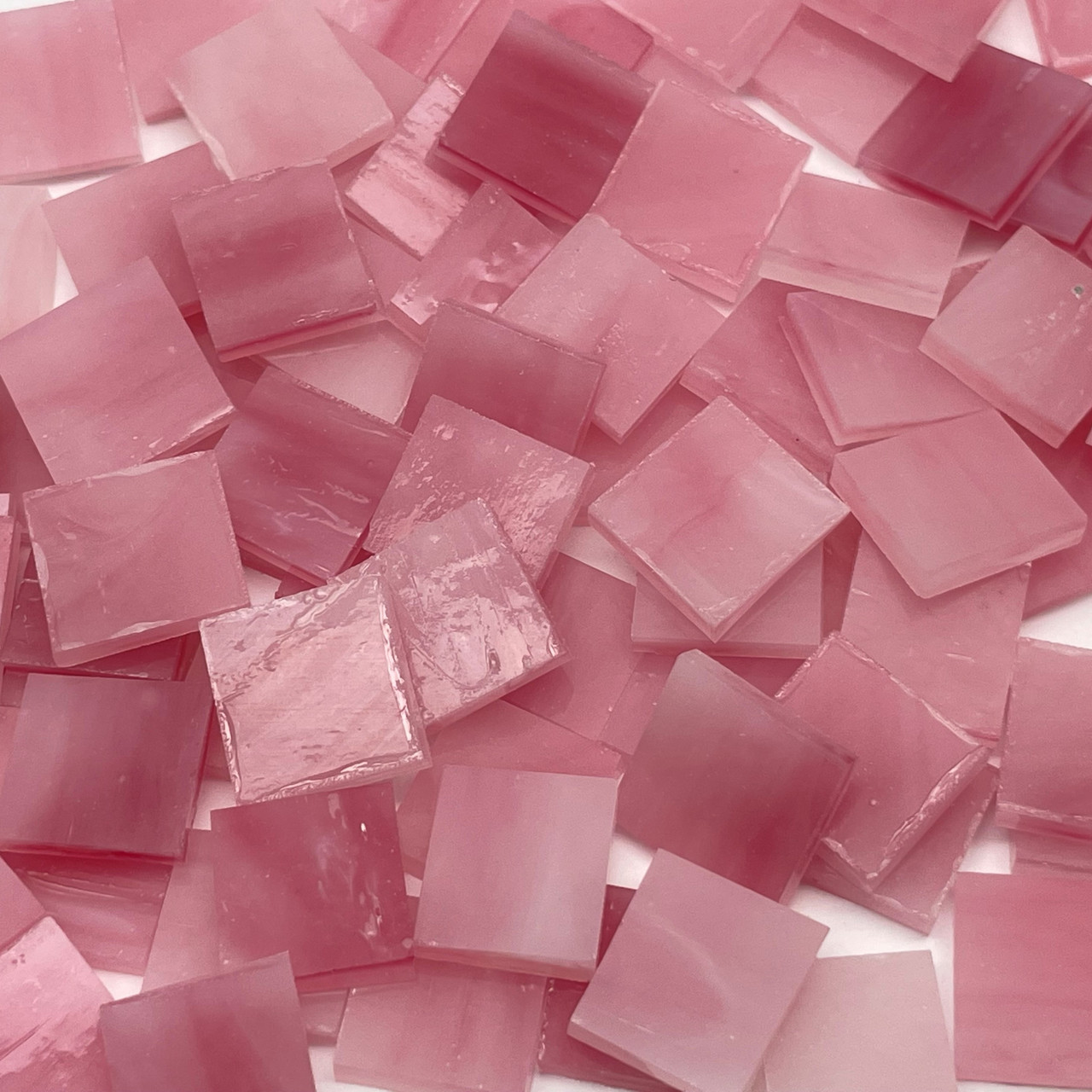 Cosmic Pink Stained Glass Mosaic Tiles - Mosaic Tile Mania