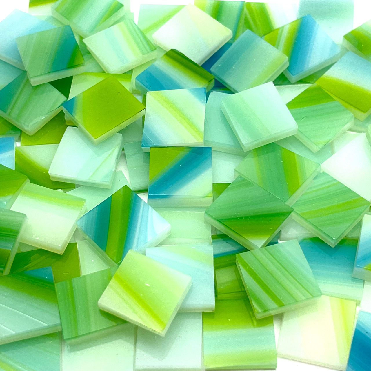 Margarita Lagoon Stained Glass Mosaic Tiles COE 96 - Mosaic Tile Mania