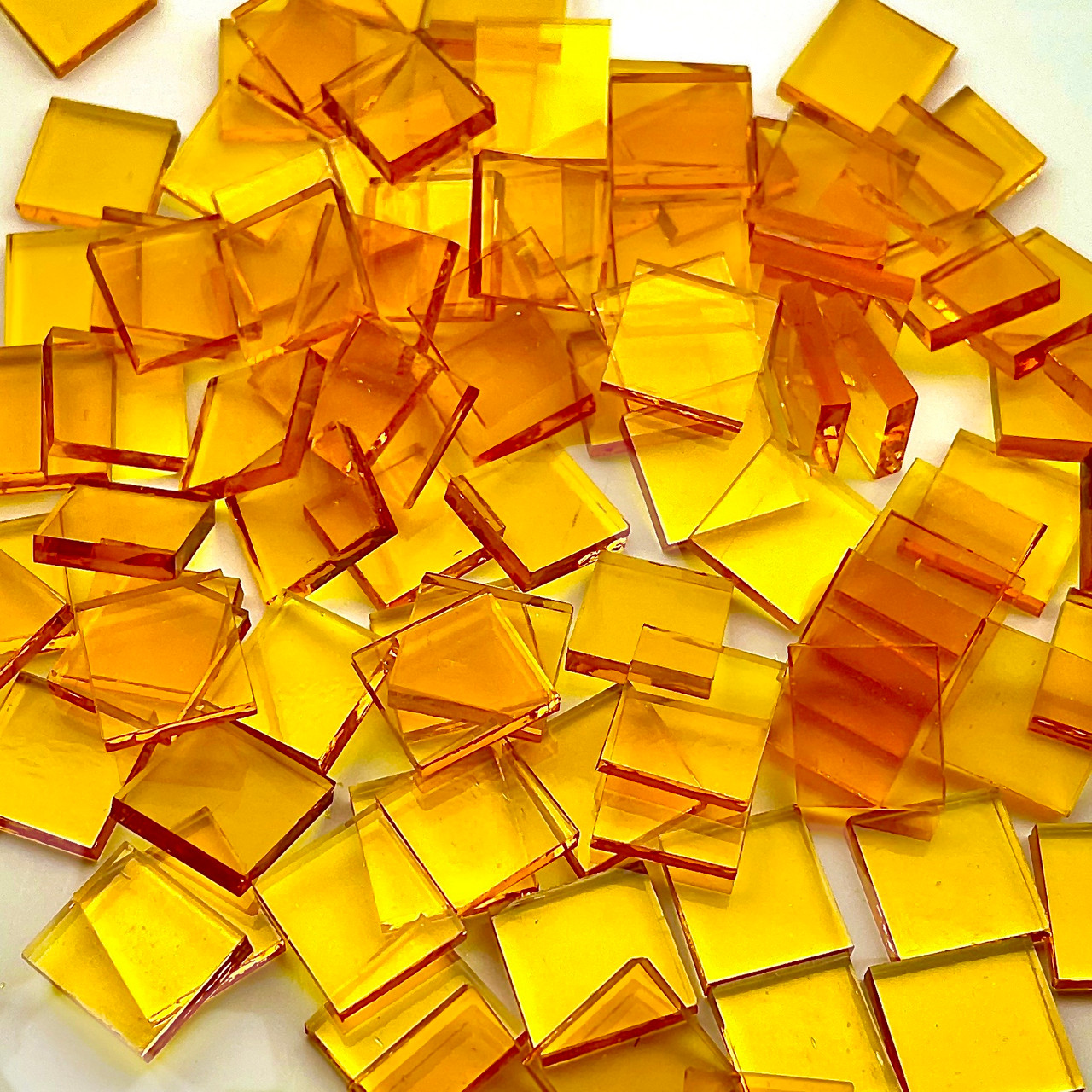 Yellow Cathedral Stained Glass Mosaic Tiles - Mosaic Tile Mania
