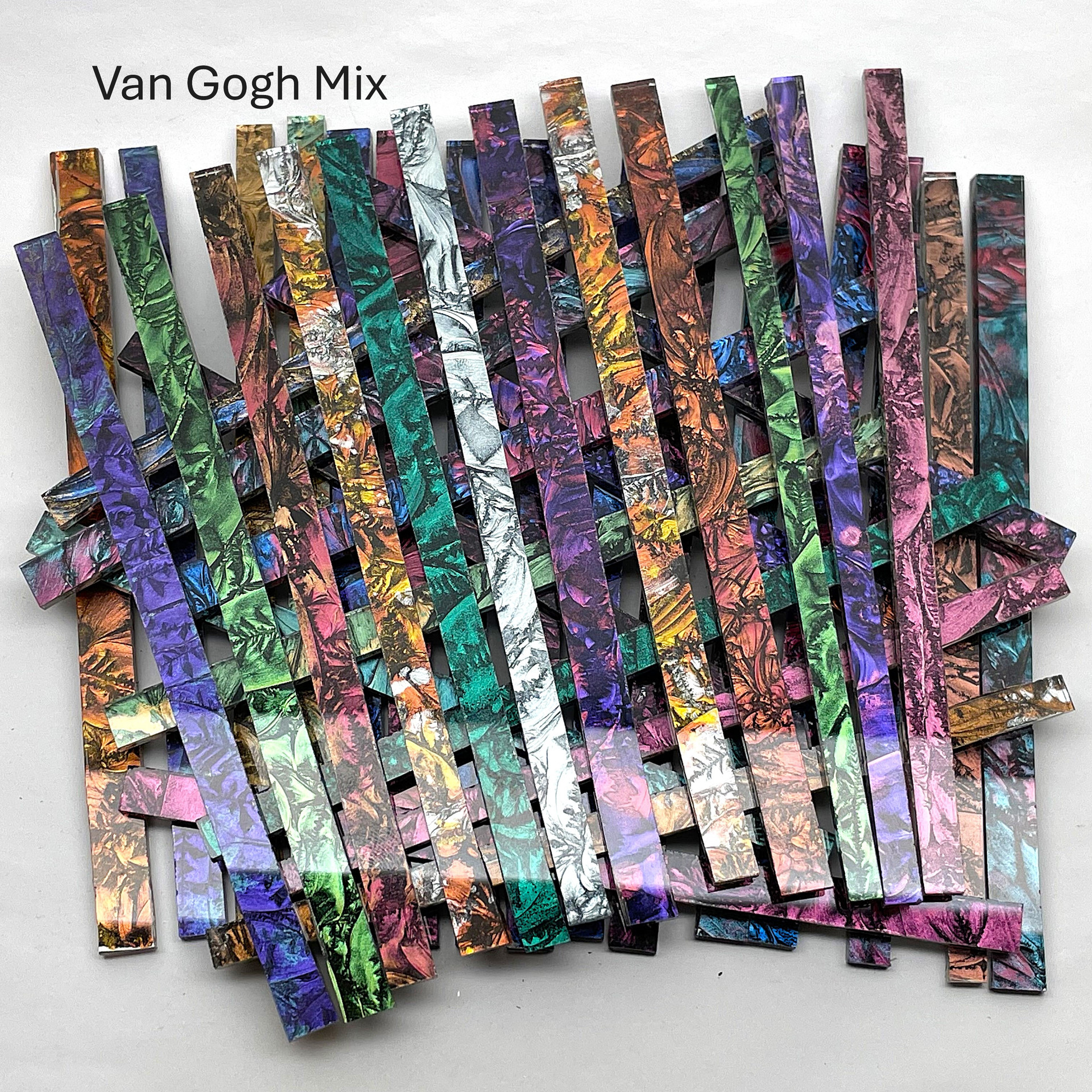Mosaic Tile Stained Glass Strips