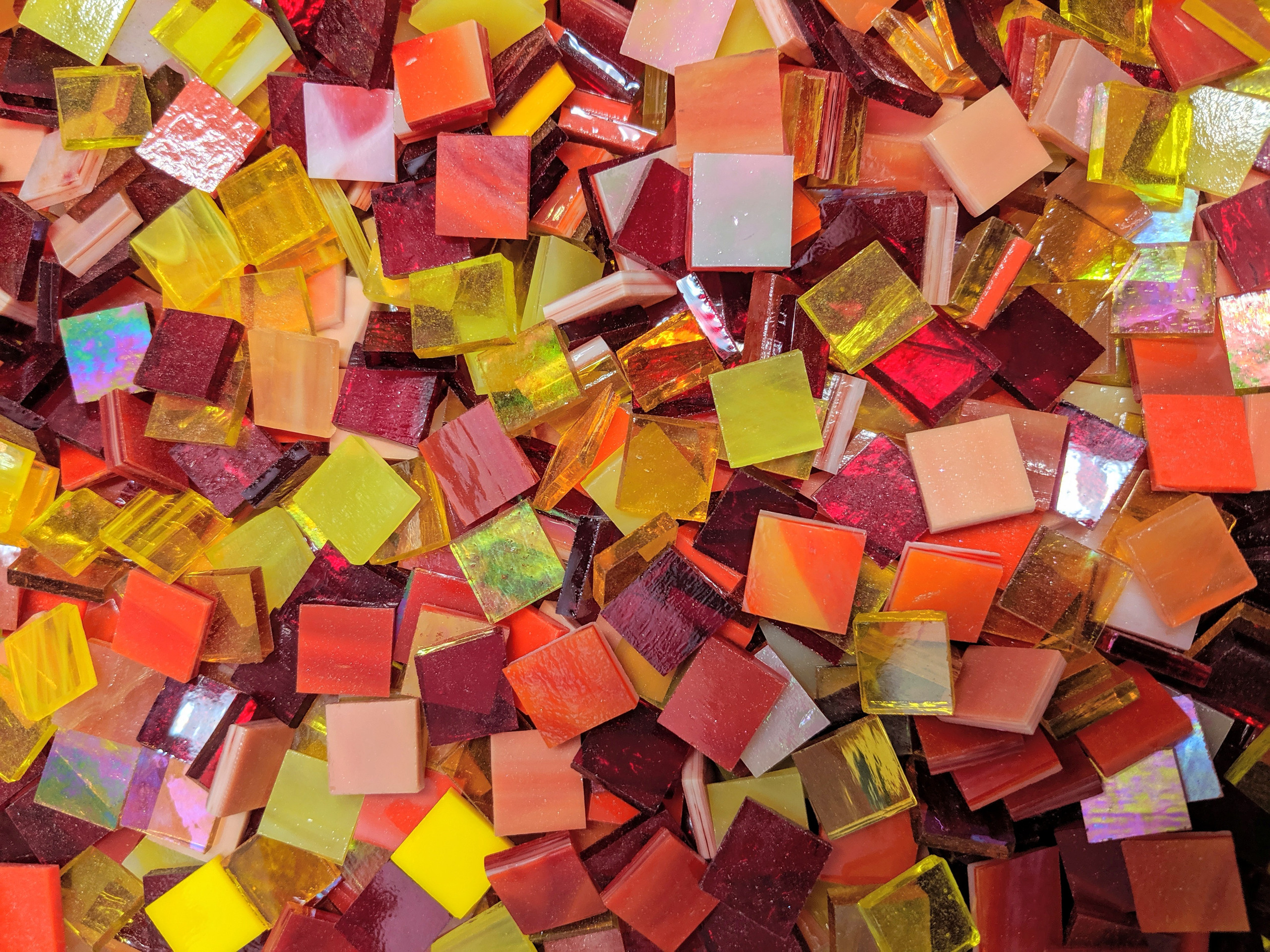 Hot Mix Stained Glass Mosaic Tiles - Mosaic Tile Mania