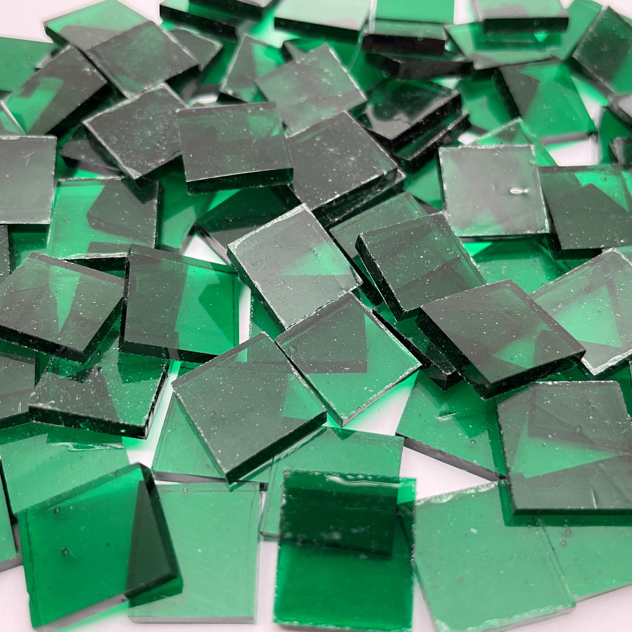Clear Cathedral Seedy Stained Glass Mosaic Tiles - Mosaic Tile Mania