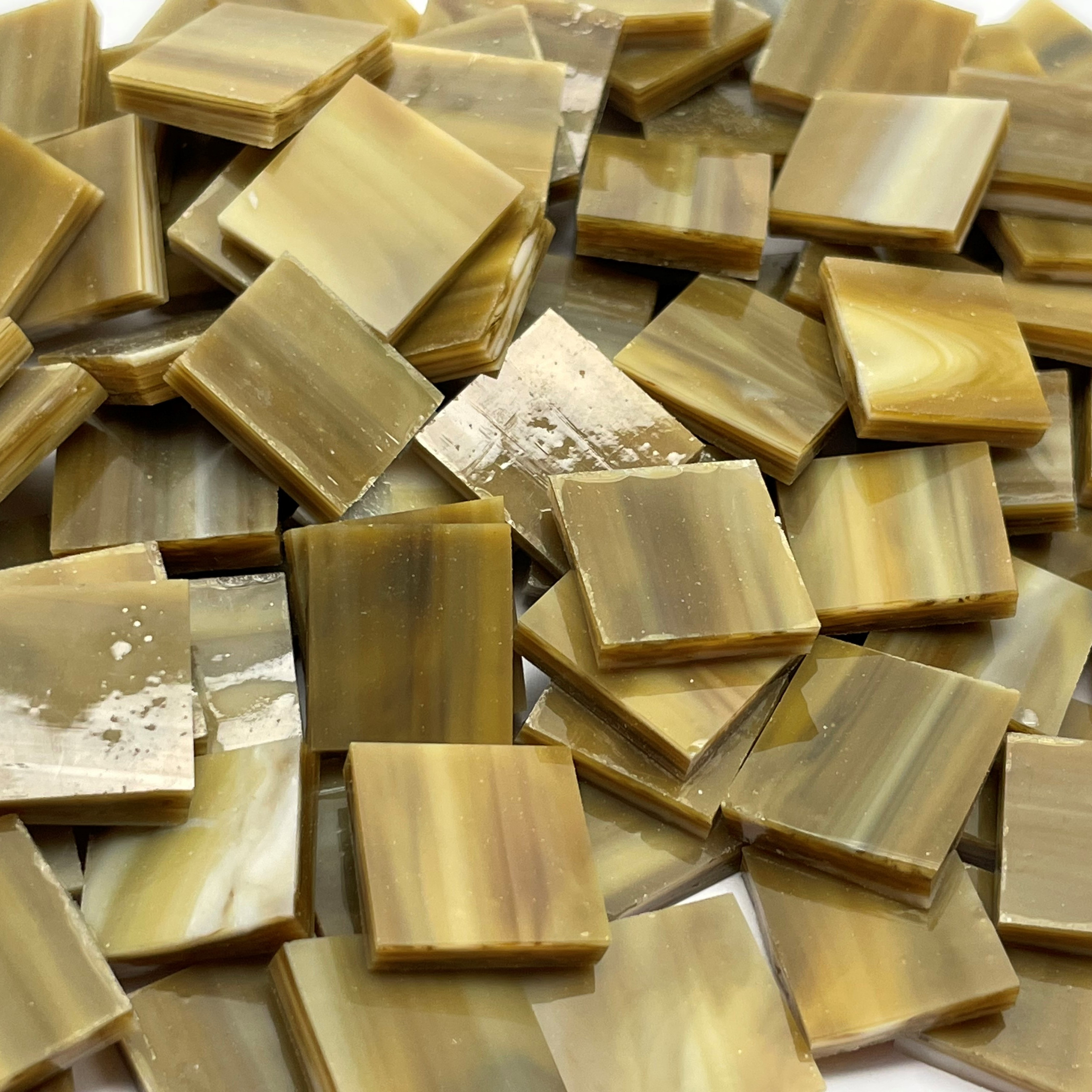 GGG Sequoia Brown Streaky Stained Glass Mosaic Tiles - Mosaic Tile Mania