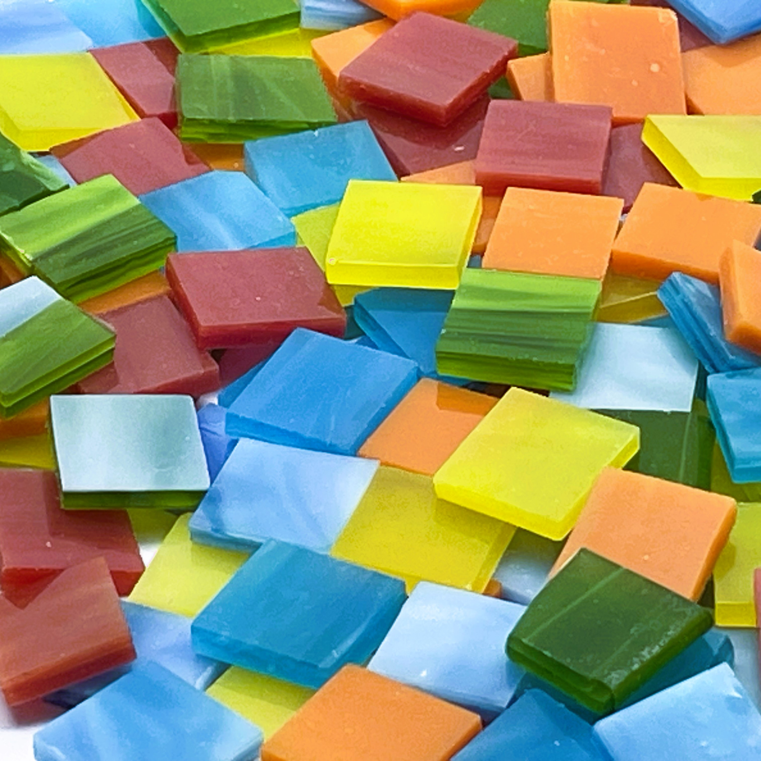 Mason's Tropical Mix Stained Glass Mosaic Tiles - Mosaic Tile Mania