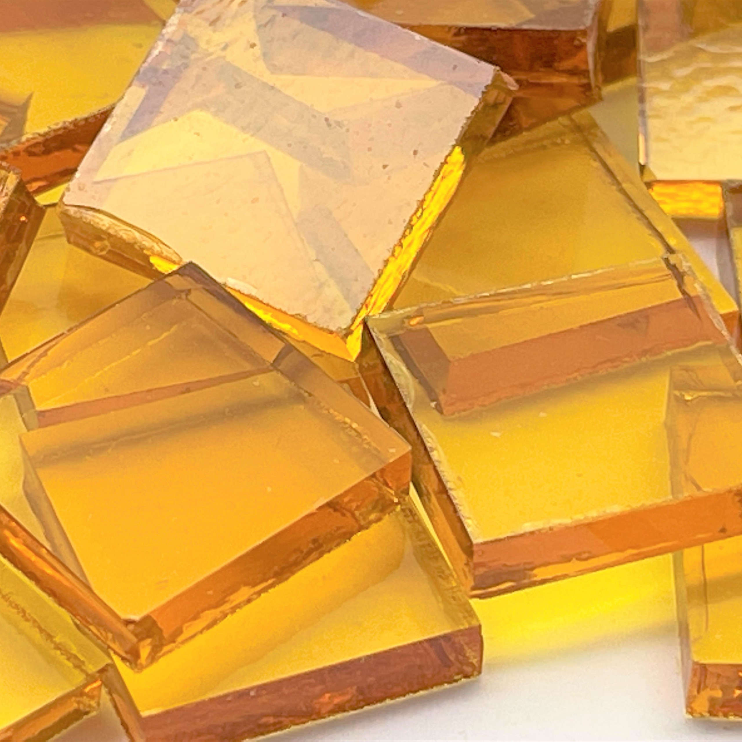 Clear Cathedral Seedy Stained Glass Mosaic Tiles - Mosaic Tile Mania