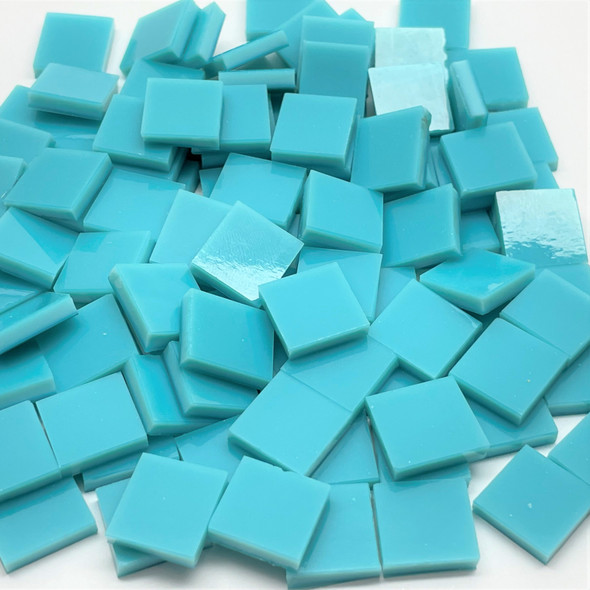 Deep Aqua Wispy Stained Glass Mosaic Tiles Coe 96 Mosaic Tile Mania