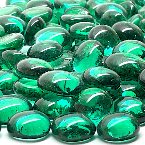 GGG GREEN Glass Gems, small, 1 lb - Mosaic Tile Mania