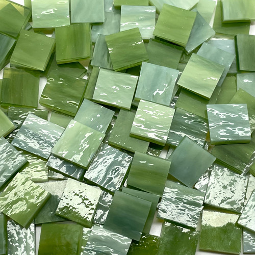 Congo Green Stained Glass Mosaic Tiles COE 96 - Mosaic Tile Mania