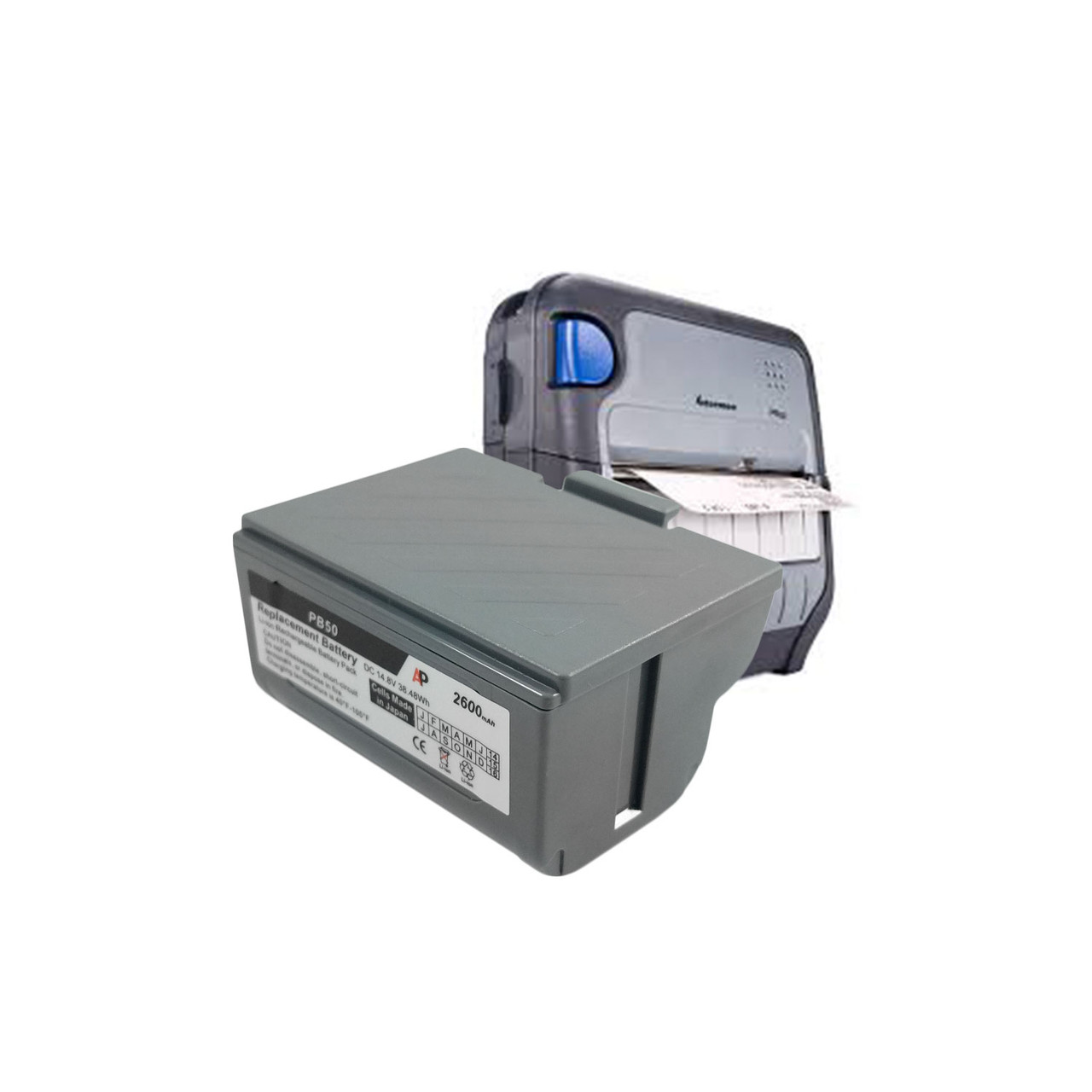 Intermec Printer PB50, PB51 & PW50: Replacement Battery. 2600 mAh ...