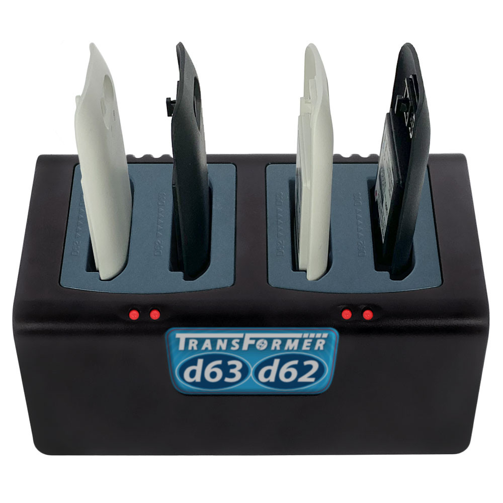 Transformer 4-Bay Battery Charger for Ascom d63/i63 and d62/i62 ...