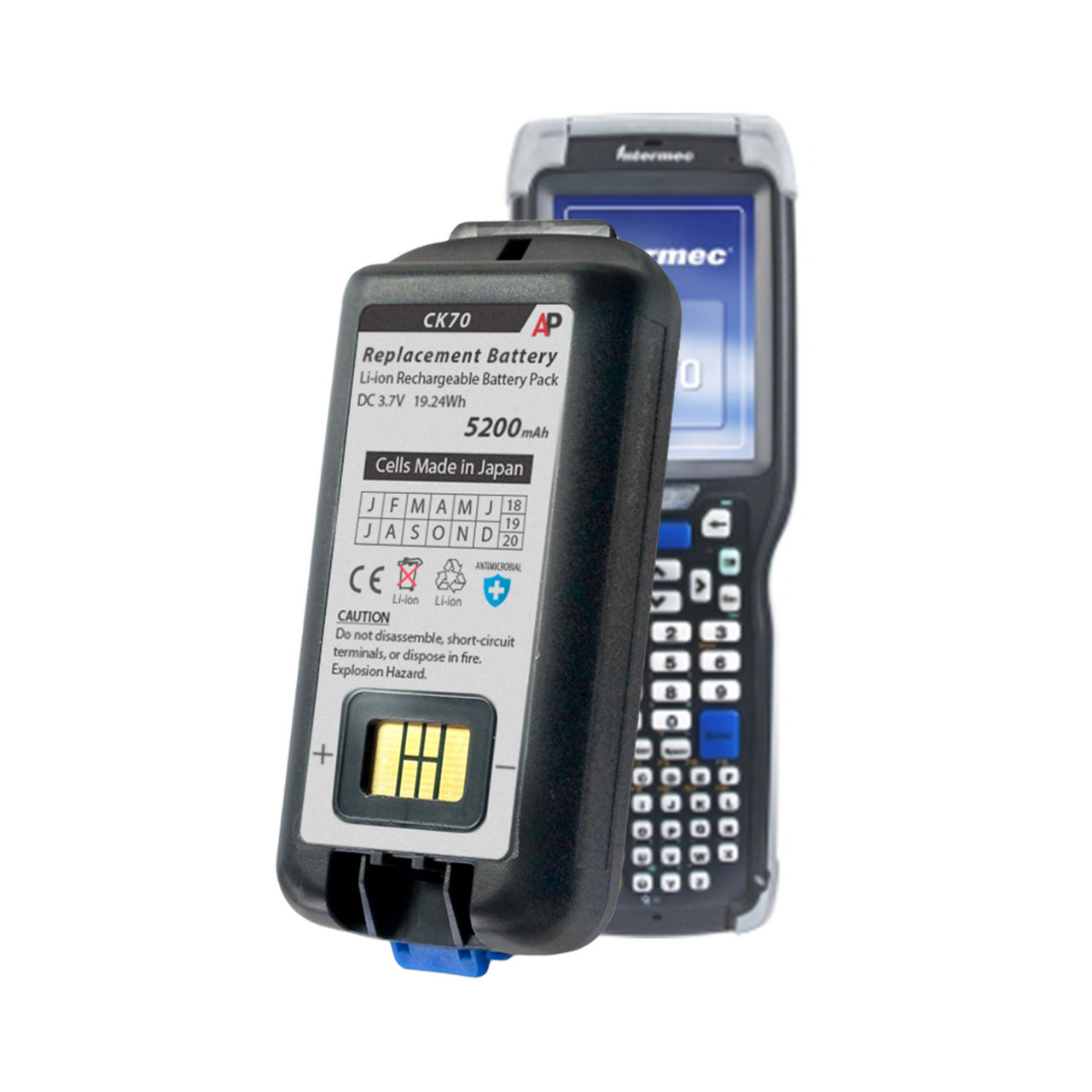 Intermec / Norand CK70 & CK71 Scanner. Replacement Battery. 5200 mAh ...
