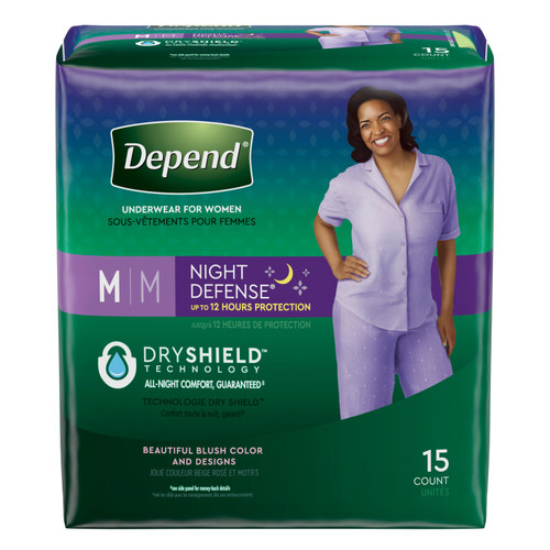 Depends Night Defense Underwear for Women - Comfort Plus