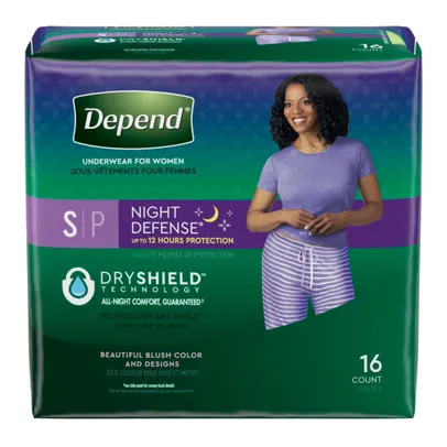 Depends Night Defense Underwear for Women - Comfort Plus