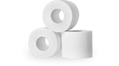Single Ply Mixed Grade Toilet Paper 48s -300 Sheets