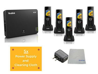Yealink Cordless Phones Office W52P IP Bundle | DECT Handset, Base Unit ...
