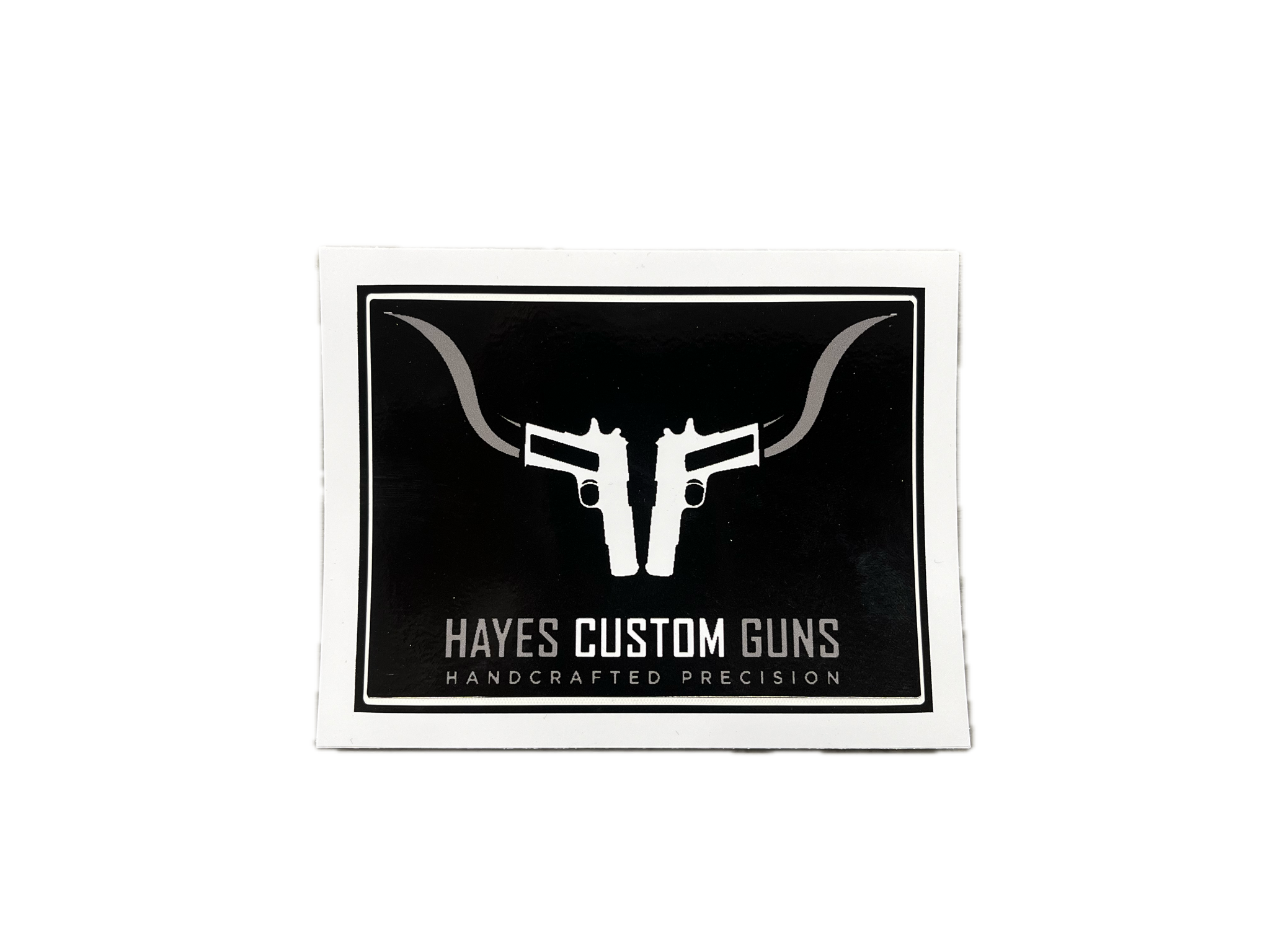 Hayes Custom Guns 4" x 3" sticker