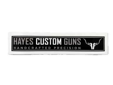 Hayes Custom Guns 6 3/4" x 1" sticker