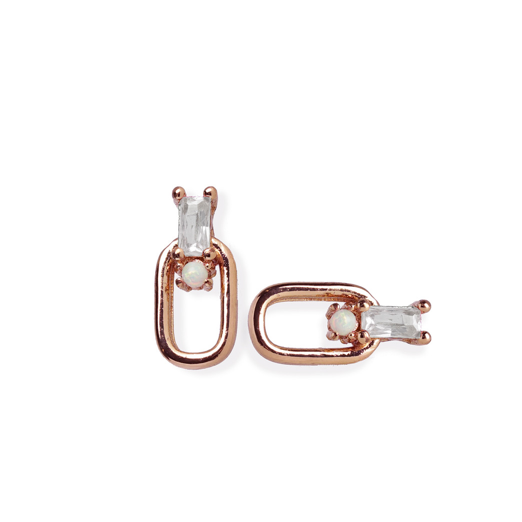 Rania Earrings in Rose Gold - FAB Accessories Inc.