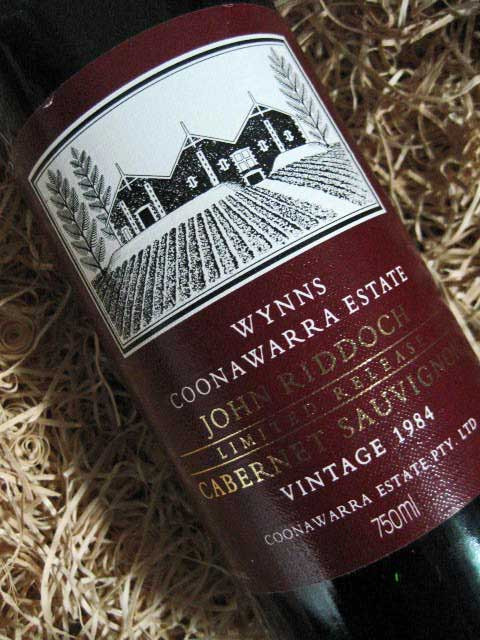 [SOLD-OUT] Wynns John Riddoch Cabernet Sauvignon 1984 - Melbourne Wine ...