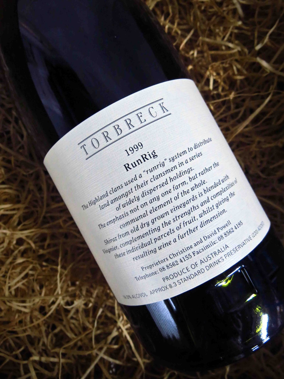 [SOLD-OUT] Torbreck Run Rig Shiraz 1999 (Minor Damaged Label ...