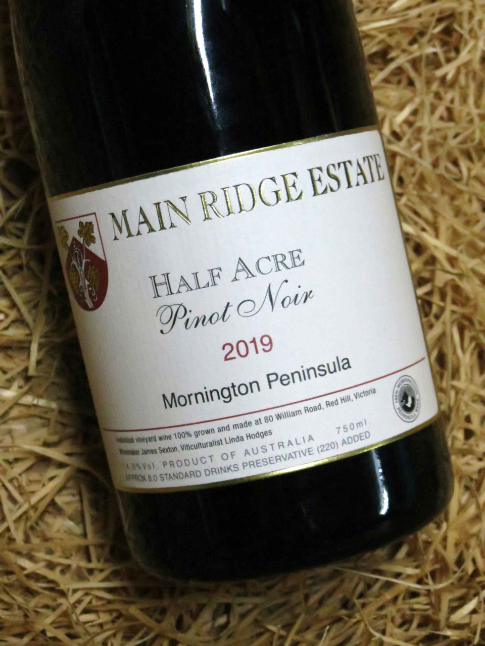 [SOLD-OUT] Main Ridge Half Acre Pinot Noir 2019 - Melbourne Wine House