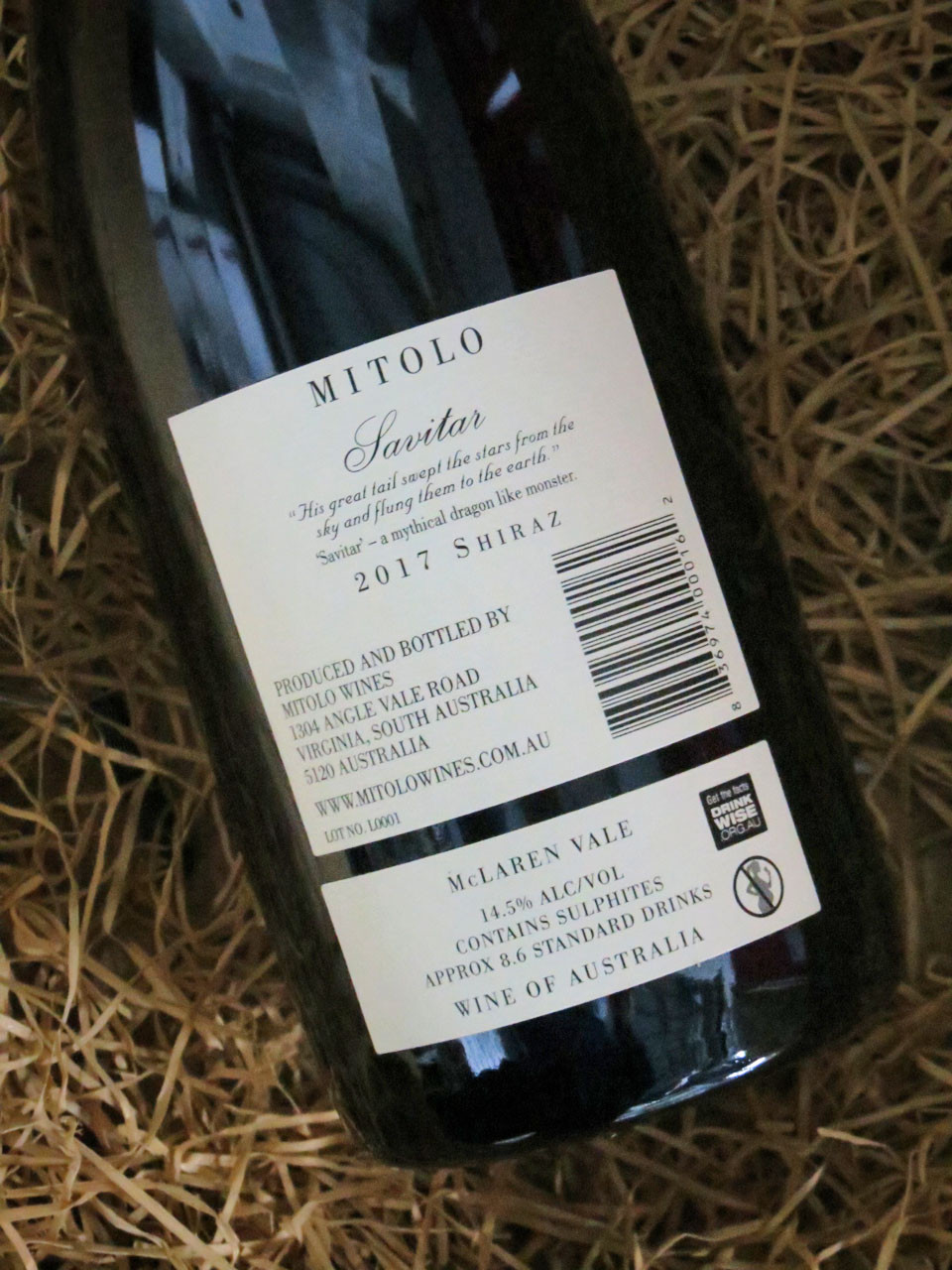 Mitolo Savitar Shiraz 2017 - Melbourne Wine House