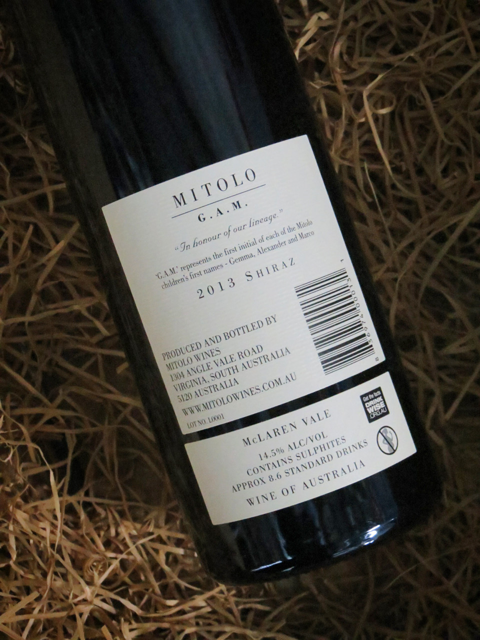[SOLD-OUT] Mitolo GAM Shiraz 2013 - Melbourne Wine House