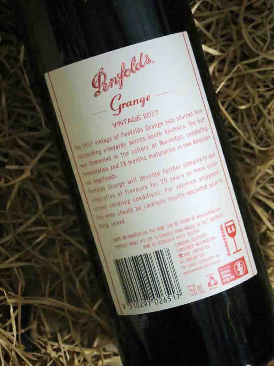 [SOLD-OUT] Penfolds Grange 2017 - Melbourne Wine House