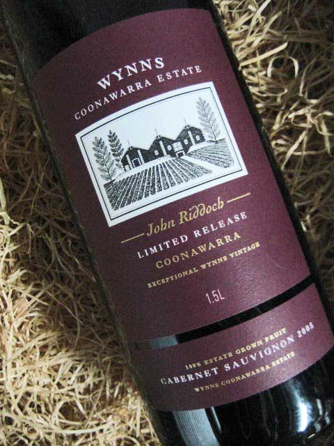 Wynns John Riddoch | Melbourne Wine House | Buy Online