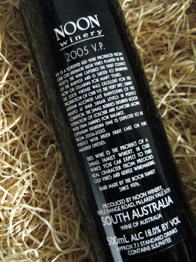 [SOLD-OUT] Noon Winery Vintage Port 2005 500mL - Melbourne Wine House