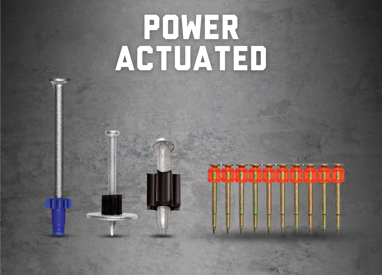 Fasteners - Concrete Fasteners & Anchors - Powder Actuated - Tradie ...