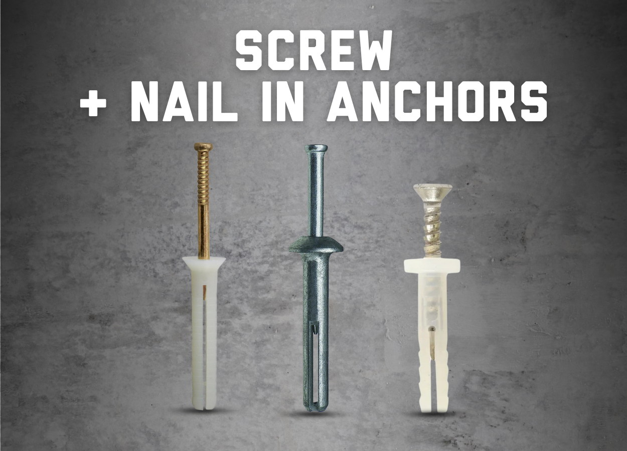 Fasteners - Concrete Fasteners & Anchors - Screw & Nail In Anchors ...