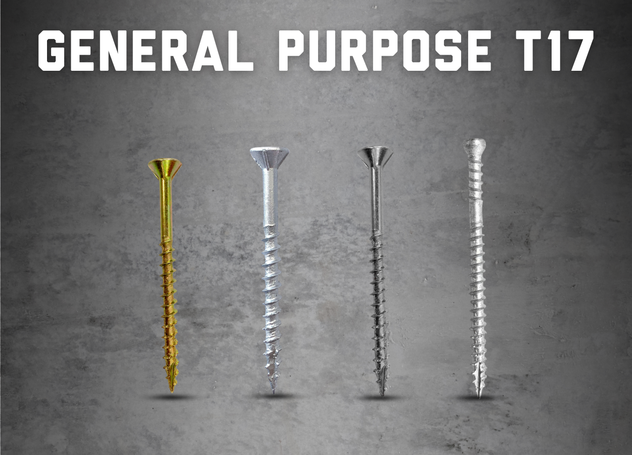 Fasteners - Timber Screws - General Purpose T17 - Tradie Republic