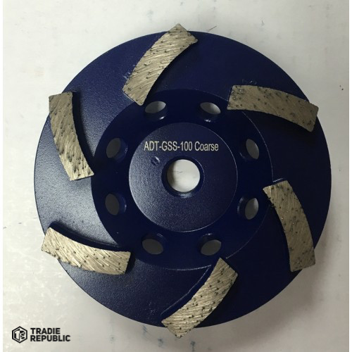 Diamond 18 Spiral Segmented Diamond Grinding Cup 125mm 5" - Tradie Republic