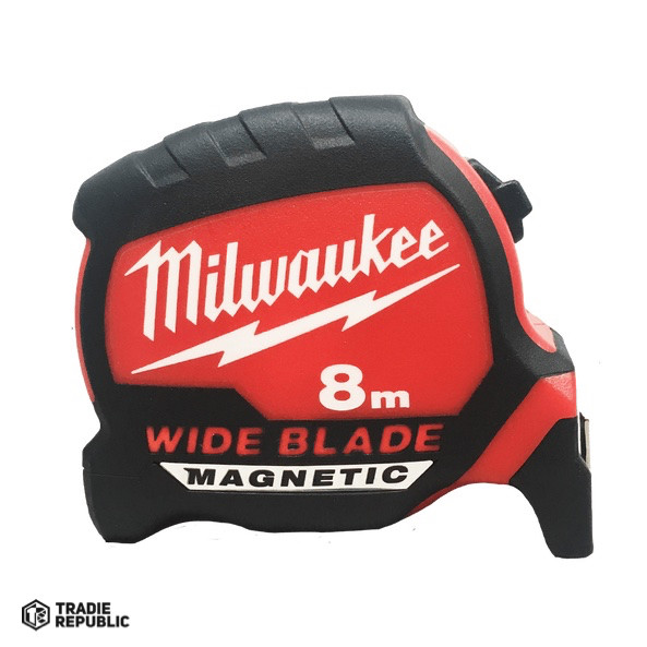 Milwaukee Wide Blade Tape Mag 8m - Tradie Republic