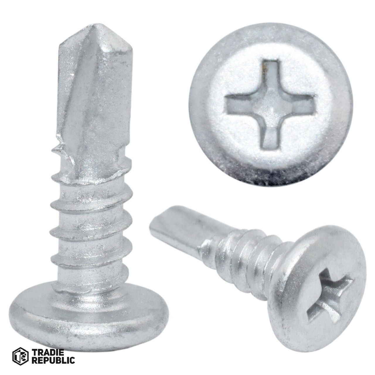 Galv CL3 Pancake Head Phillips Drive Self Drilling Screw - Tradie Republic