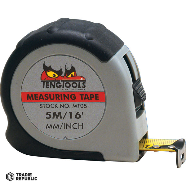 Teng 5m/16ft x 19mm Measuring Tape mm/in - Tradie Republic