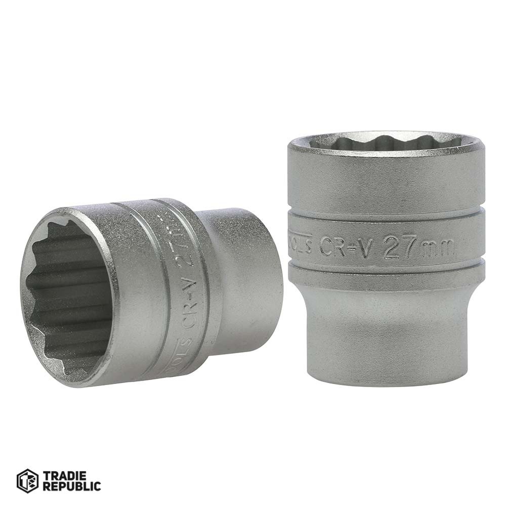 Teng 1/2in Dr. Socket 27mm 12Pnt - Tradie Republic