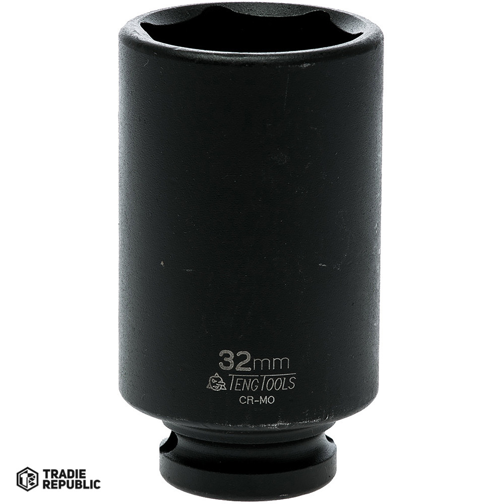 Teng 1/2in Dr. Deep Impact Socket 32mm DIN - Tradie Republic