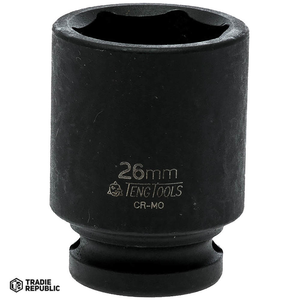 Teng 1/2in Dr. Impact Socket 26mm DIN - Tradie Republic