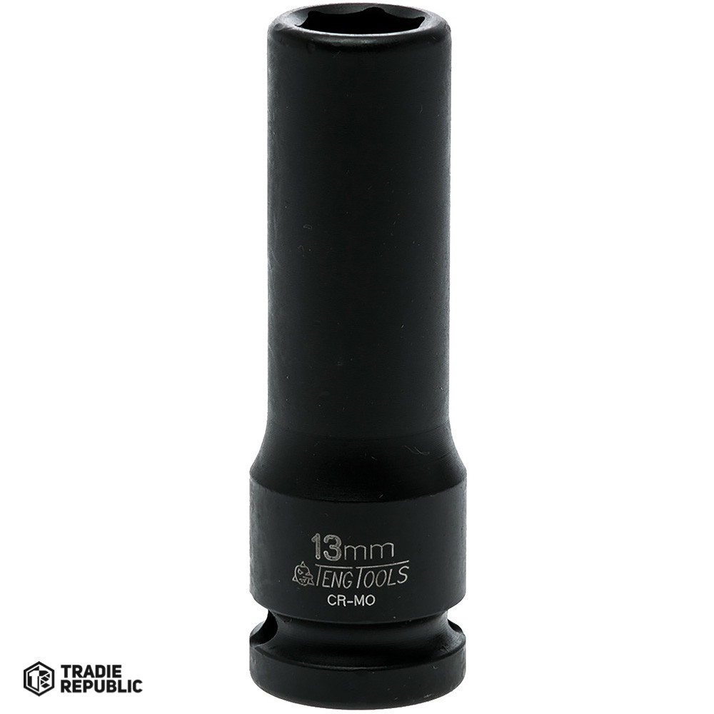 Teng 1/2in Dr. Deep Impact Socket 13mm DIN - Tradie Republic