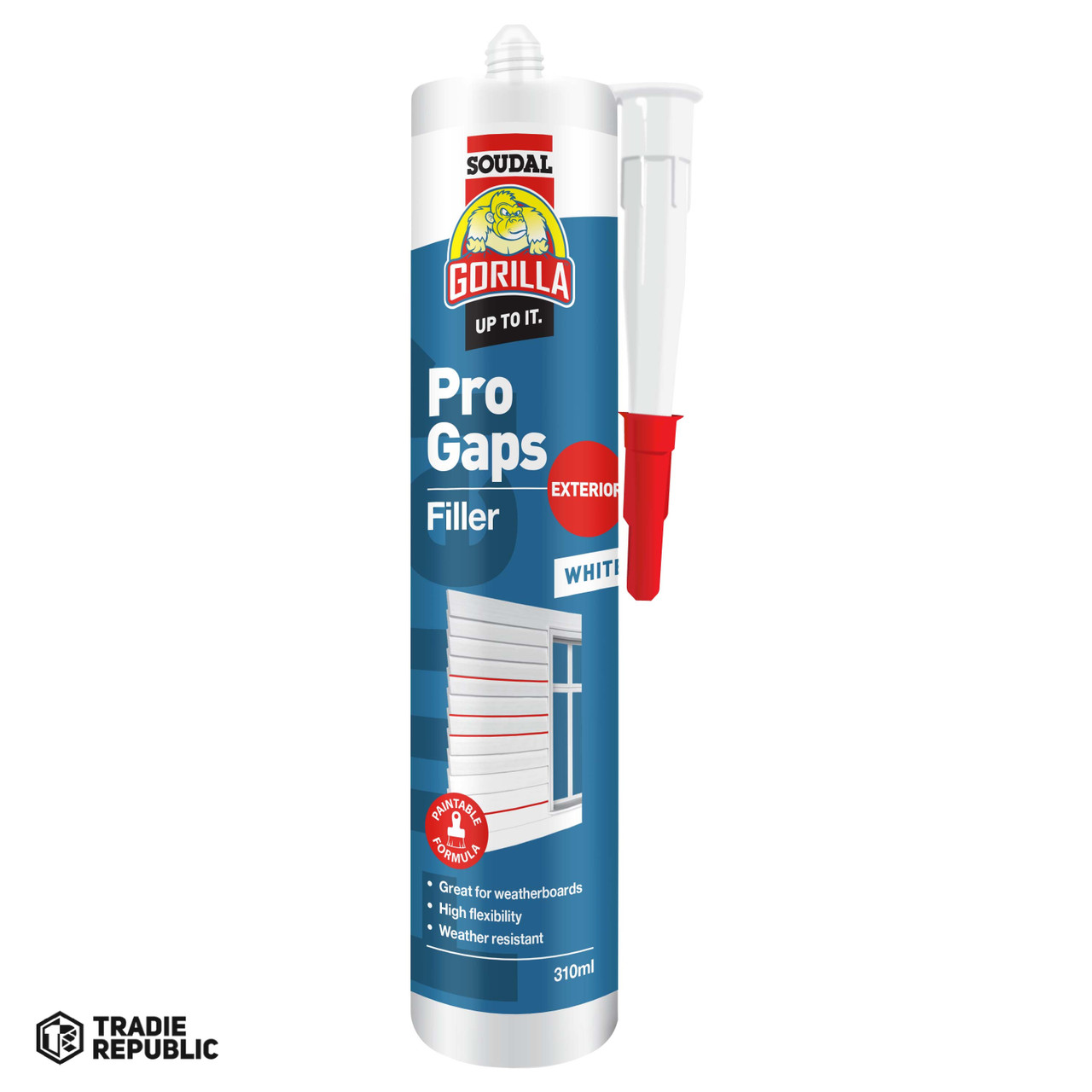 Gorilla Pro Gaps Exterior Filler 310ml - Tradie Republic