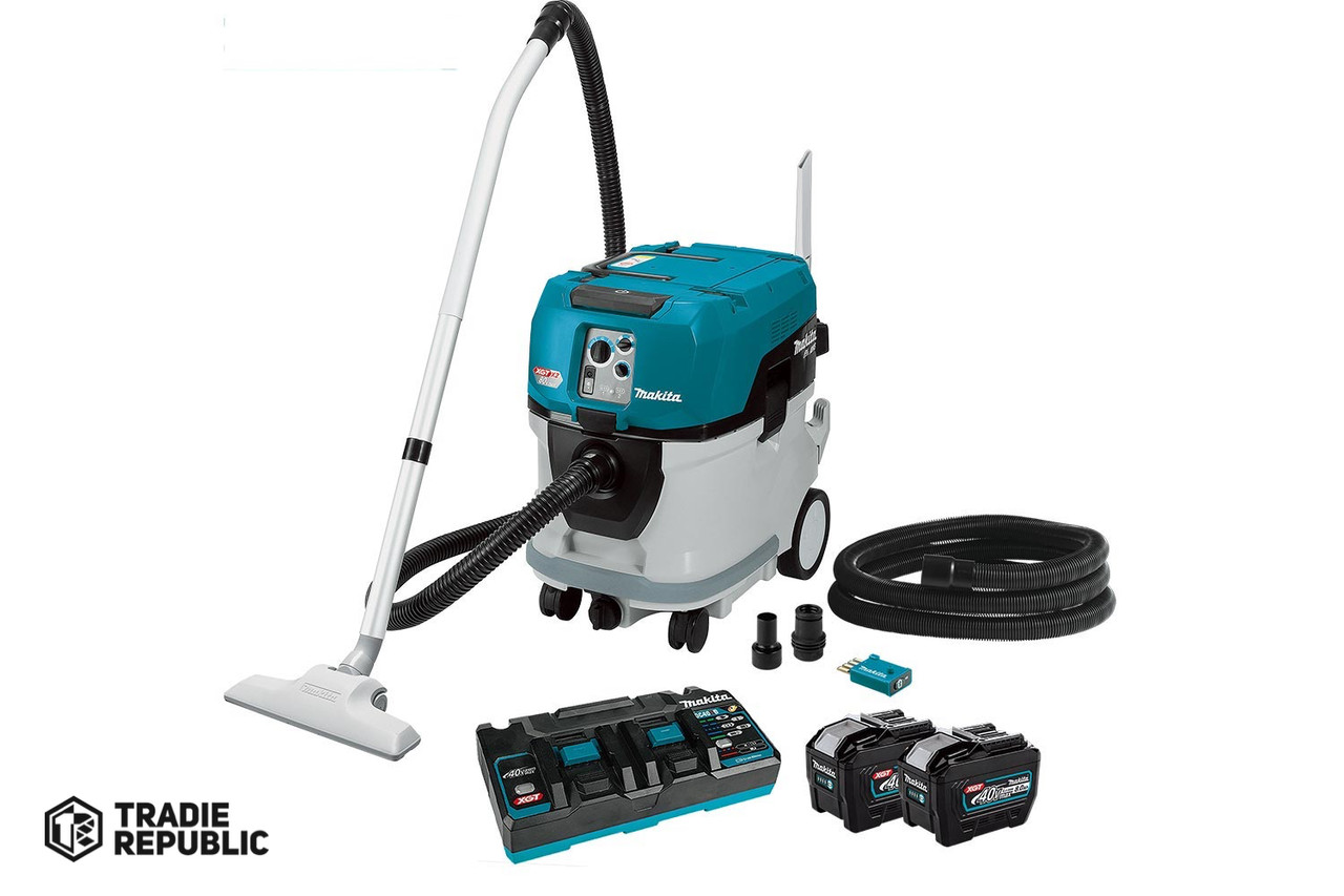 Makita 80V Max (40Vx2) AWS Brushless Dust Extraction Vacuum M-Class Kit ...