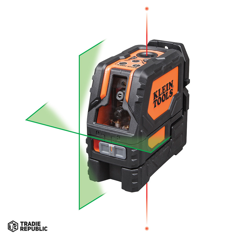 Klein Laser Level, Self-Levelling Green Cross-Line and Red Plumb Spot ...