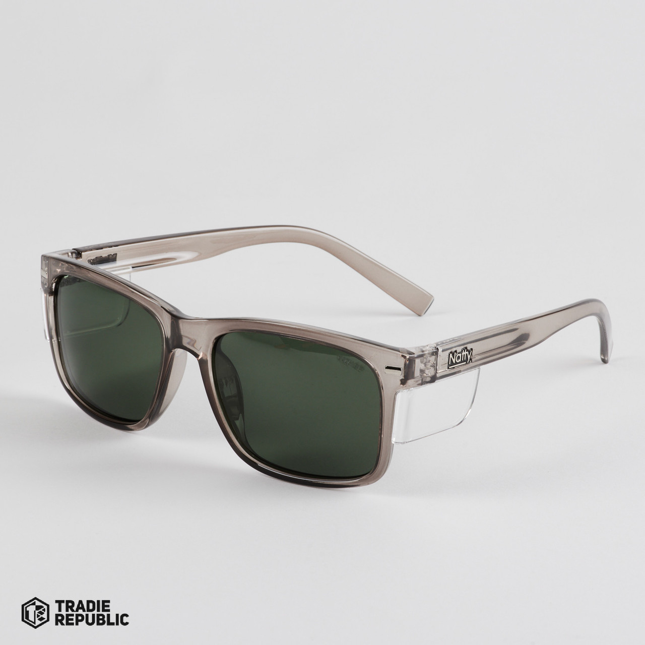 Natty Workwear Kenneth Steel Polarised Safety Glasses - Tradie Republic