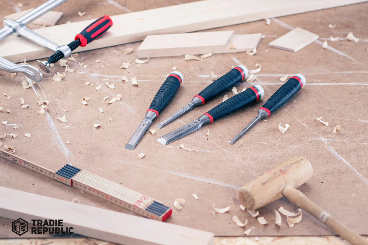 Hultafors HDC Wood Chisel Set 4 / 6mm - 25mm - Tradie Republic