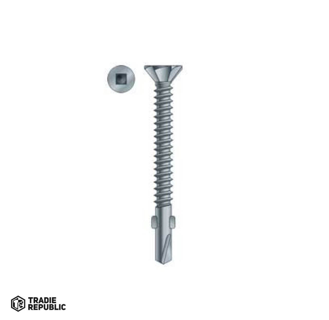 Galv CL3 CSK Embedding Square Drive Self Drilling Winged Tek Screw ...