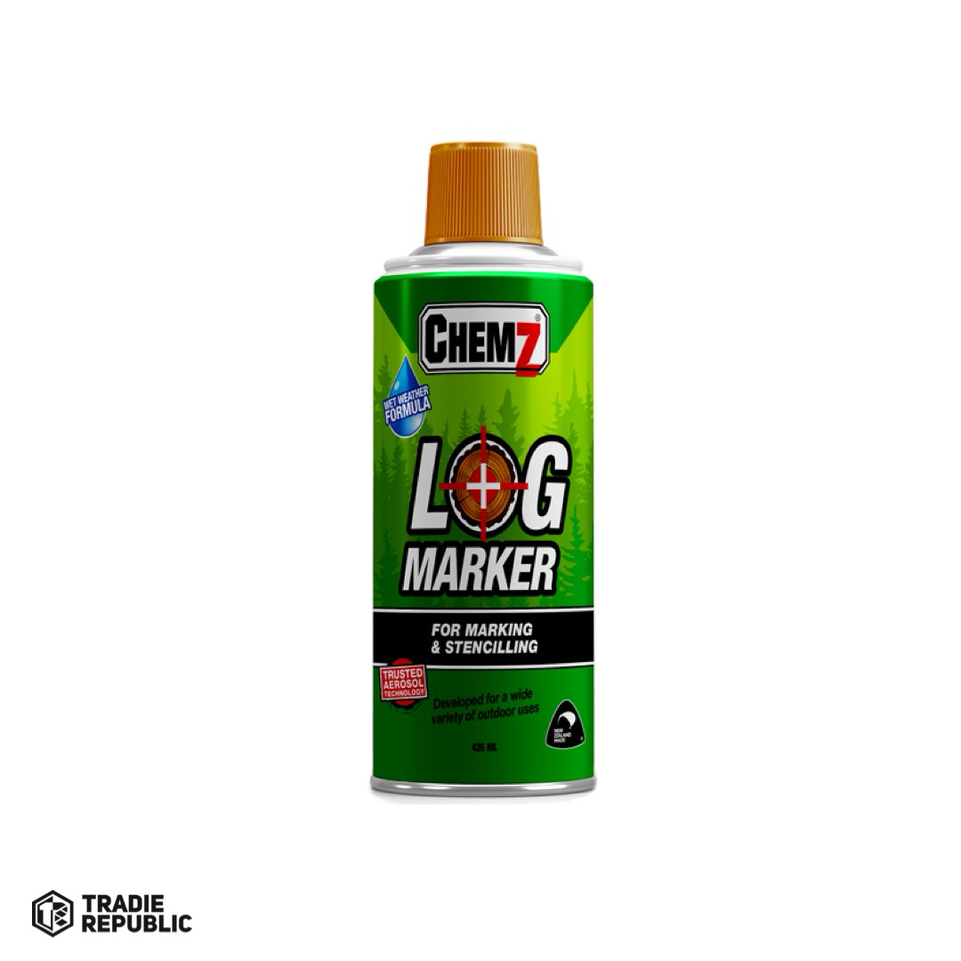 Chemz Log marker Spray - Orange 435ml - Tradie Republic
