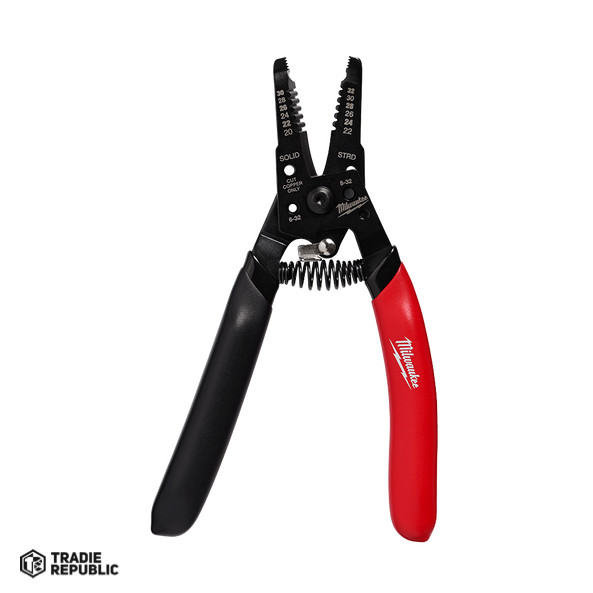 Milwaukee Low Voltage Dipped Grip Wire Stripper - Tradie Republic