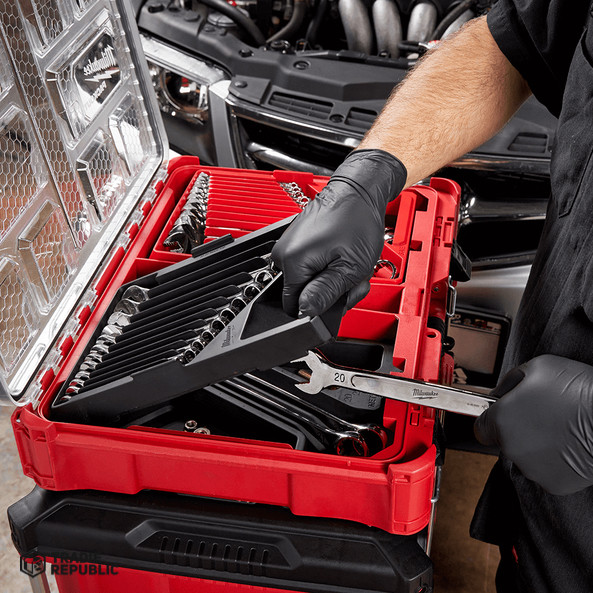 Milwaukee PACKOUT™ 30 Piece Combination Wrench Set - Metric & SAE ...